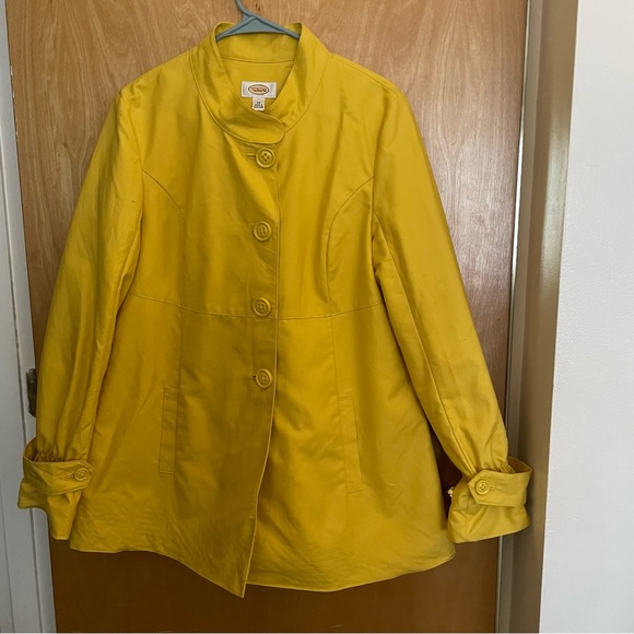 Talbots | Jackets & Coats | Talbots Womens Size 4 Yellow Peacoat Coat ...